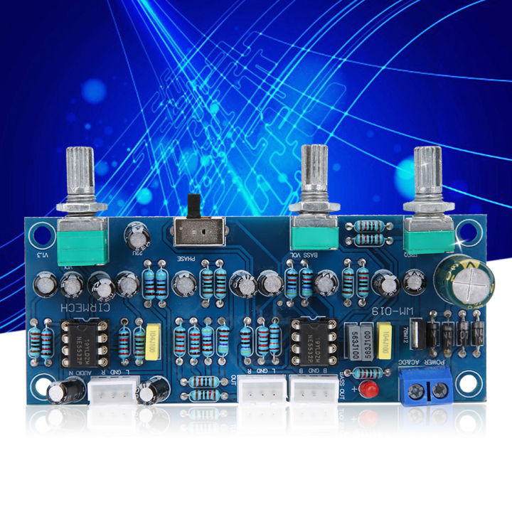 HI‑FI Circuit Board Preamp Circuit Board Powerful Bass Subwoofer Tone ...