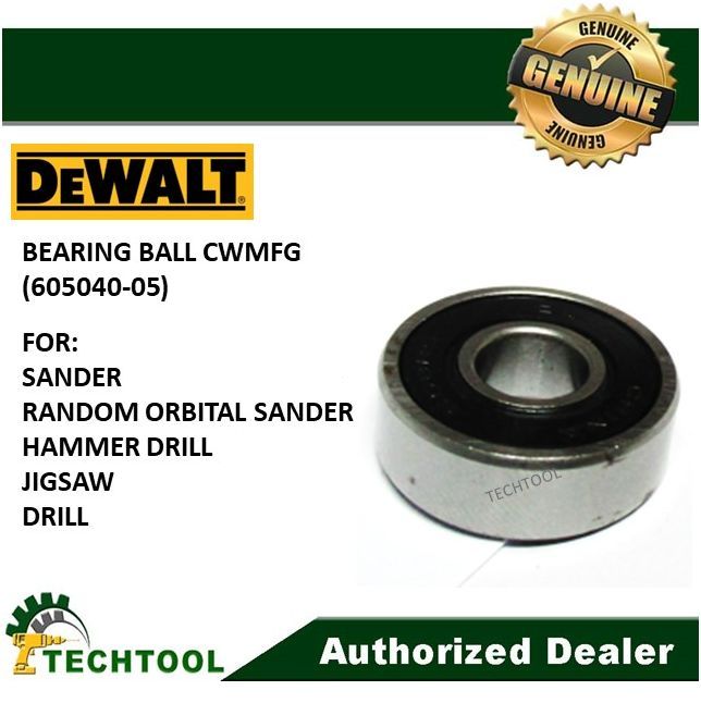 DEWALT Bearing Ball CWMFG fro Sander, Hammer Drill, Jigsaw, Drill ...