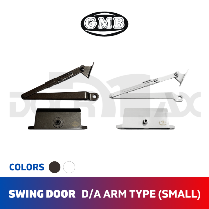 GMB Double Adjustment Small Arm Type Door Closer for Swing Door (Brown ...