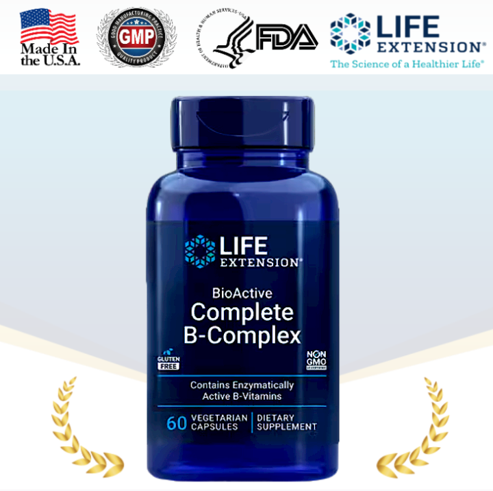 Life Extension complex วิตามิน B complex B2 VB50 ไนอาซิน inositol b12b6 ...
