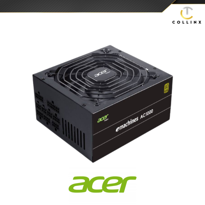 Acer 550W, 650W, 750W 80Plus Bronze Efficiency and 1000W 80Plus GOLD ...