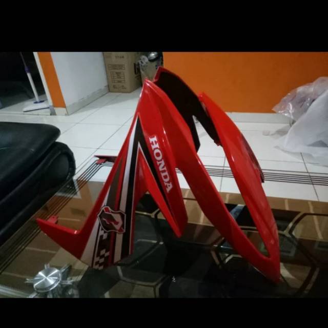 Tameng depan honda beat esp all new 2016-2017 merah | Lazada Indonesia