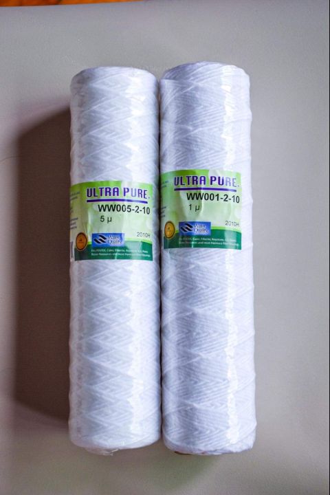 50 Micron Premium Stringwound Water Filter (SL 10 Standard Size) - 10 ...
