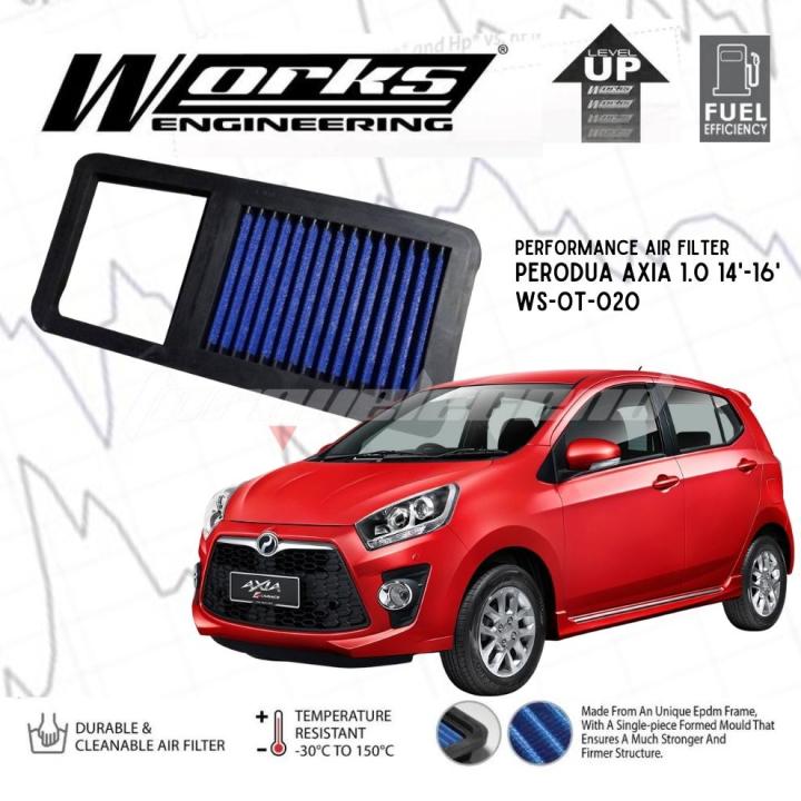 (PERODUA AXIA 1.0 14'-ON') WORKS PERFORMANCE HIGH FLOW DROP IN AIR ...