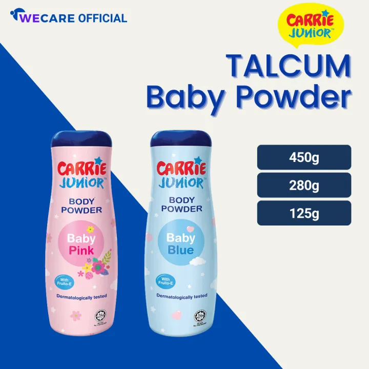 Carrie Junior Baby Powder / Talc (125g / 280g / 450g) - (Blue/Pink ...