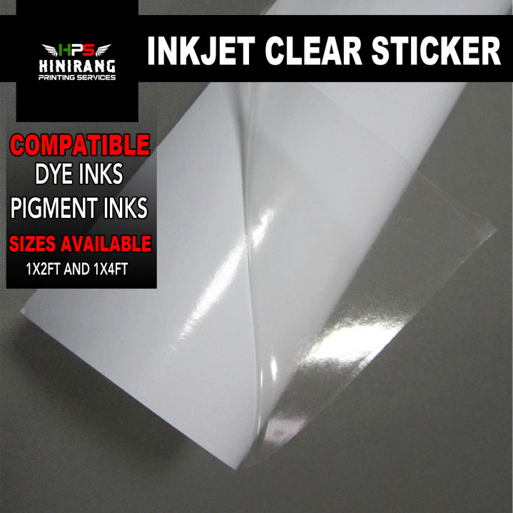Inkjet Pigment Dye Clear Sticker Vinyl Sheet | Lazada PH