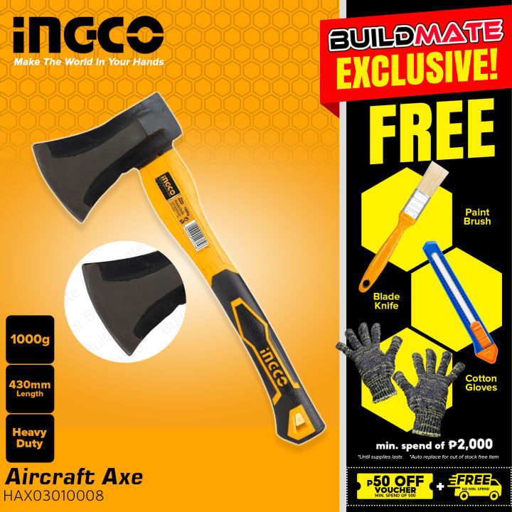 BUILDMATE Ingco Aircraft Axe 1000G HAX03010008 - IHT | Lazada PH
