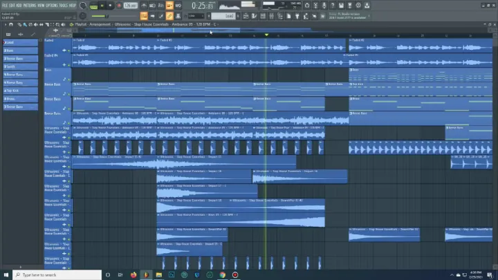 Slap House sampling package FL Studio electronic music production materials are presented with ...