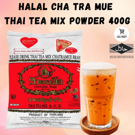 HALAL CHA TRA MUE THAI TEA MIX 400G ORIGINAL THAI MILK TEA POWDER ...
