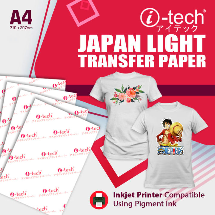 i-tech Light Transfer Paper High Quality Light Transfer Paper A4 Size ...