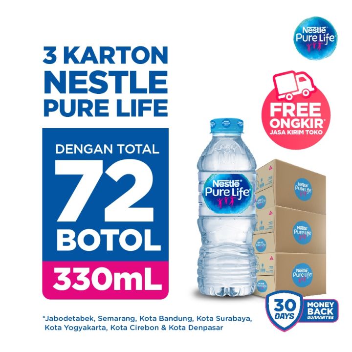 Nestle Pure Life 3 Karton - 330ml / Pure Life / Air Mineral / Air ...