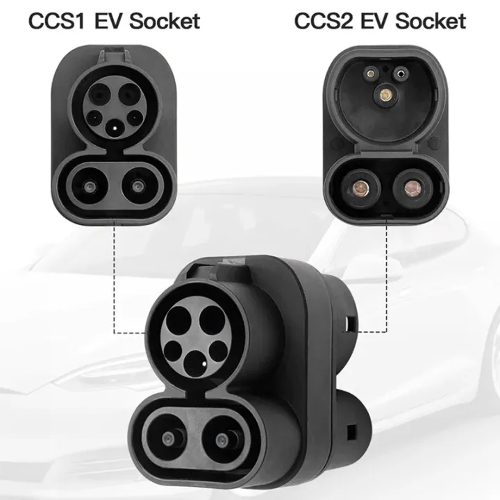 CCS1 to CCS2 EV 1000V 250A CCS1 to CCS2 Plug Charging Connector Adaptor ...