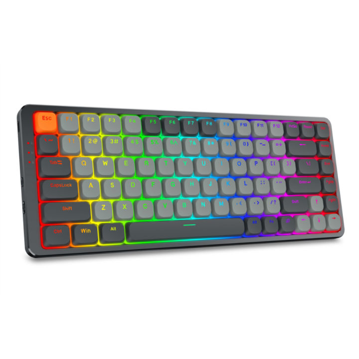 Redragon K652GG-RGB-PRO Azure Wireless Mechanical Keyboard (Red Switch ...