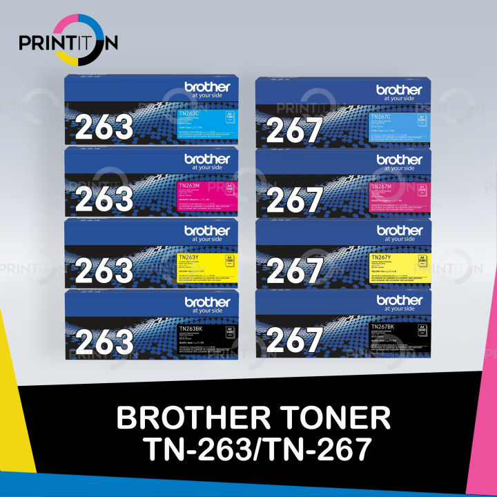 [Original] Brother Toner TN-263 TN 263 / TN-267 TN 267 Black Cyan ...
