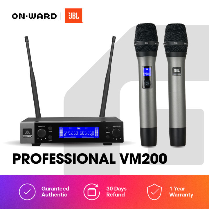 JBL Professional VM200 Dual-Channel Wireless Microphone System | Lazada PH