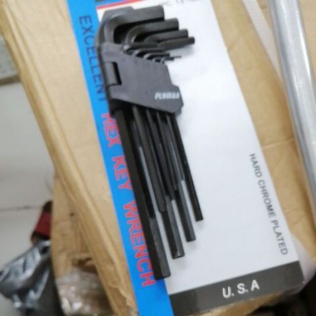 FLYMAN 9pcs Allen Wrench Set (ballpoint) (Flower type)(hexagonFlat ...