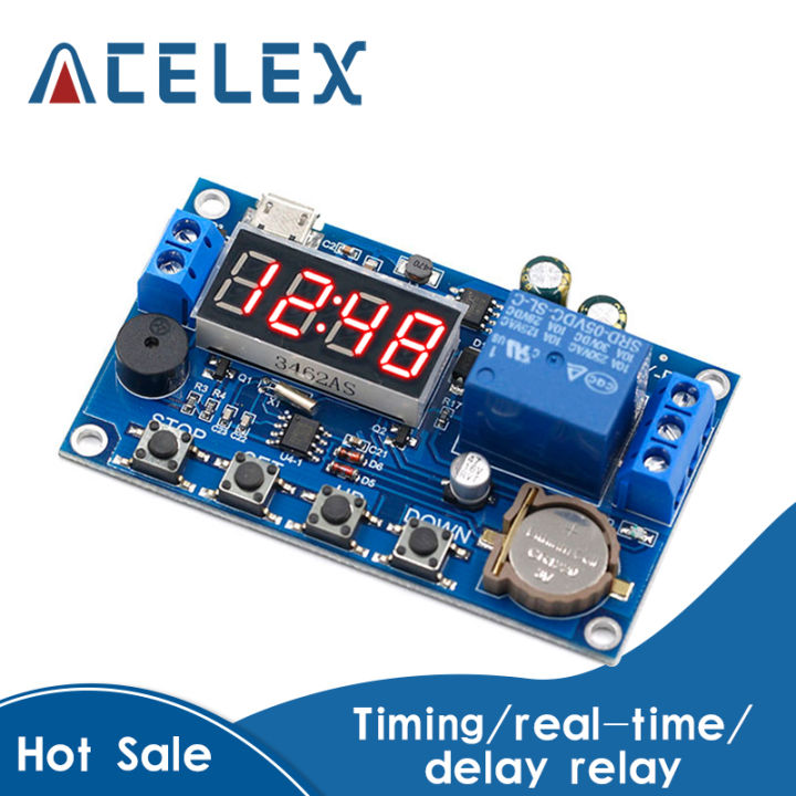 yingke Dc 5v Real Time Timing Delay Timer Relay Module Switch Control Clock Synchronization ...