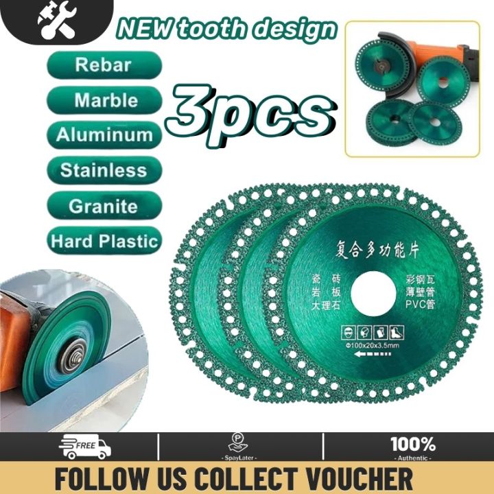 【Local stock】3pcs Multifunctional Composite Diamond Saw Blade Super ...