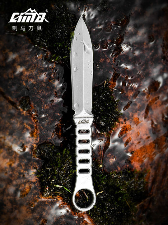 CIMA outdoor combat knife straight knife edge field survival knife self ...