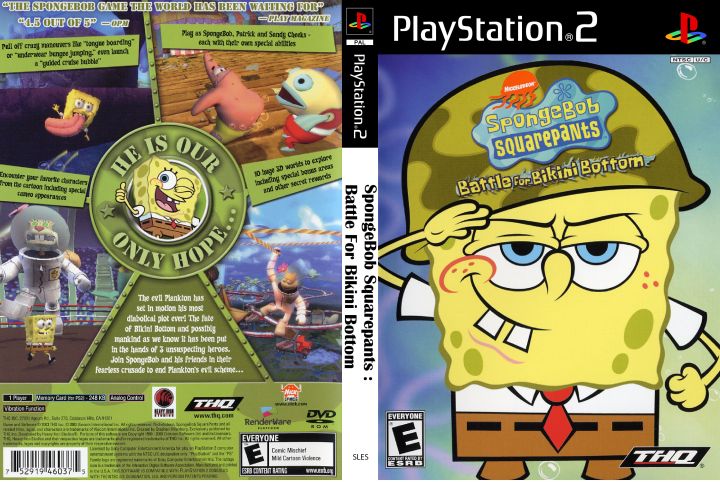PS2 SpongeBob Square Pants Battle for Bikini Bottom (DVD Game) | Lazada