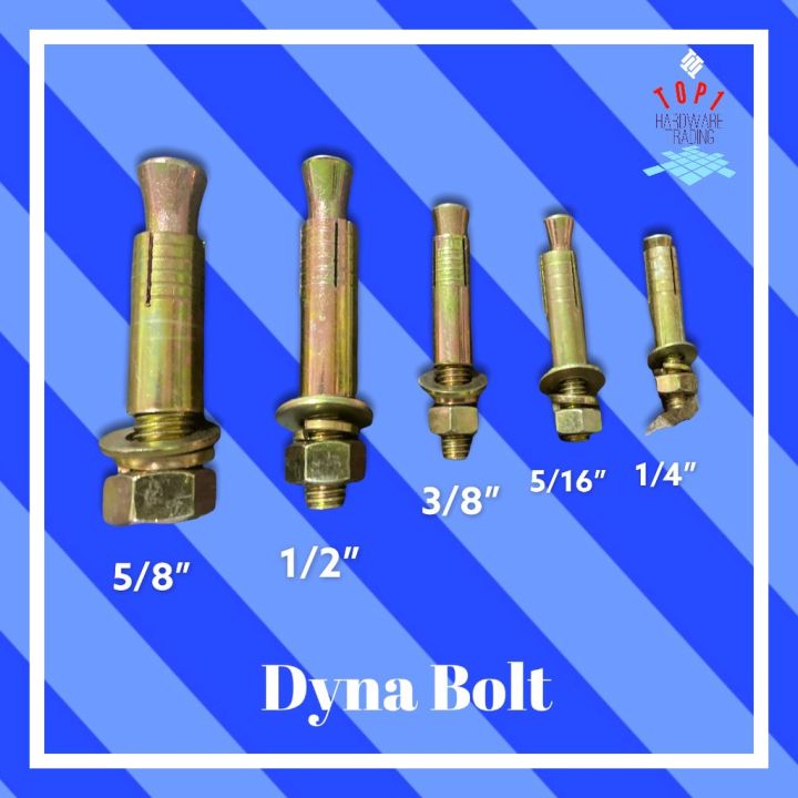 DYNA BOLT (1/4 to 5/8) | Lazada PH