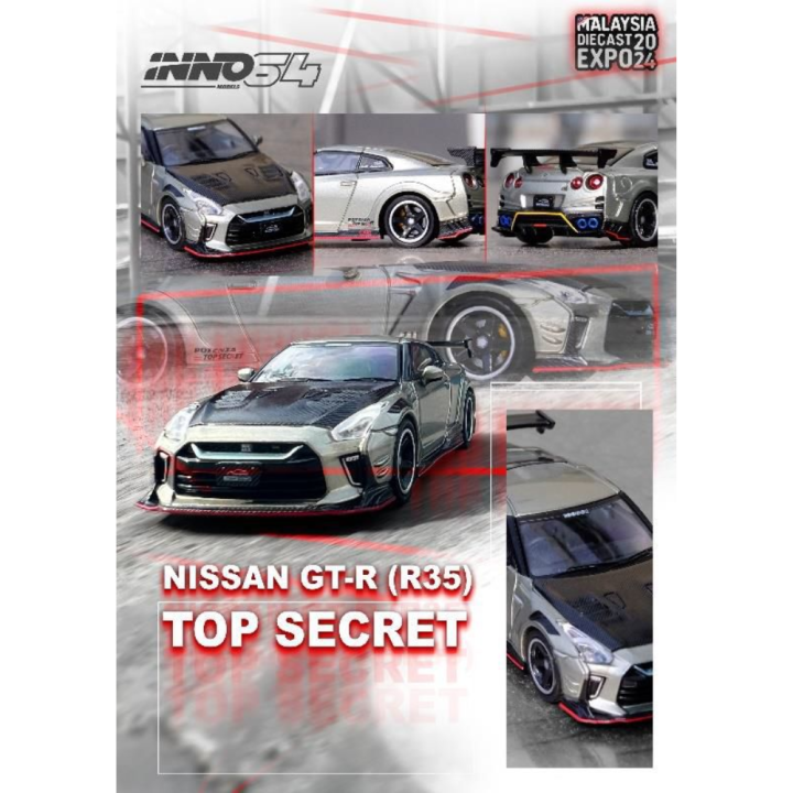 Inno64 1/64 Scale Nissan GT-R R35 Top Secret MDX 2024 Special Edition ...