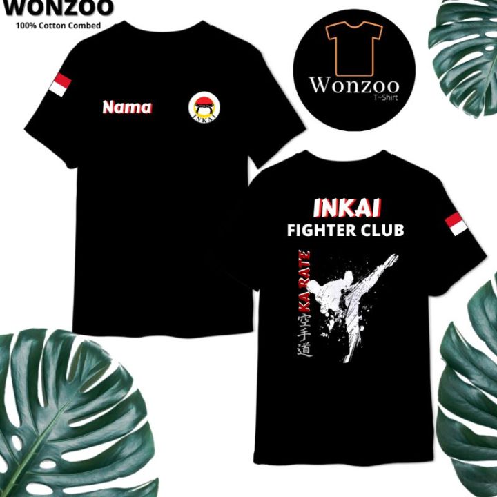 KAOS KARATE INDONESIA,BISA GANTI LOGO INKAI FORKI, INKANAS, LEMKARI ...