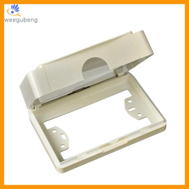 WEEGUBENG Wall-mounted Switch Protective Cover Plastic Self-Adhesive ...
