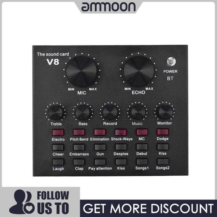 [ammoon]External Audio Mixing Sound Card USB Audio Interface with ...