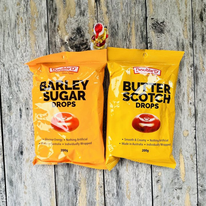 Double D Barley Sugar or Butter Scotch Drops Candies Lollies200g ...