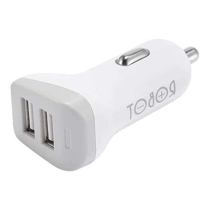 CAS MOBIL CAR CHARGER plug in mobil cas mobil ROBOT RT-C06 WHITE free ...