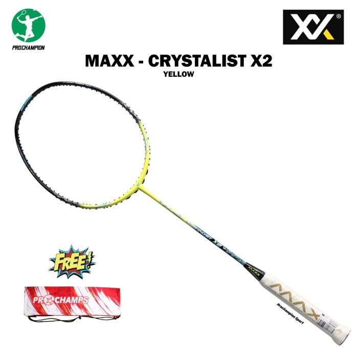 Raket Badminton MAXX Crystalyst X2 Yellow Original | Lazada Indonesia