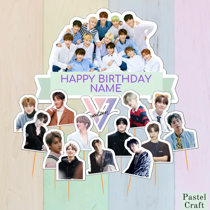 Seventeen Customized Cake Topper for Birthday Party / Events ...