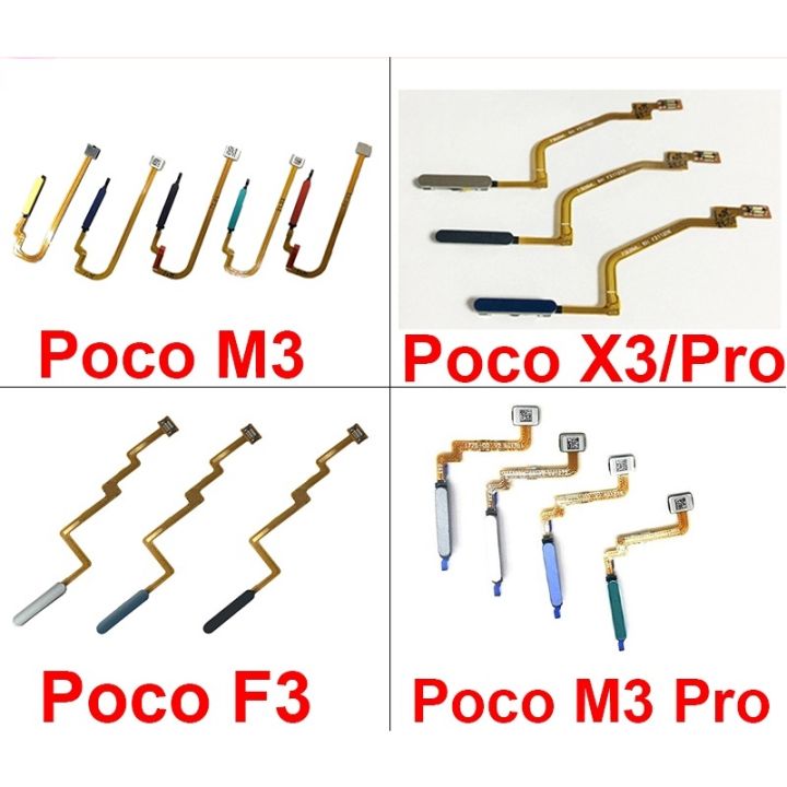 Fingerprint Touch Snesor Flex Cable For Xiaomi Poco X3 Pro F3 Pro M3 ...