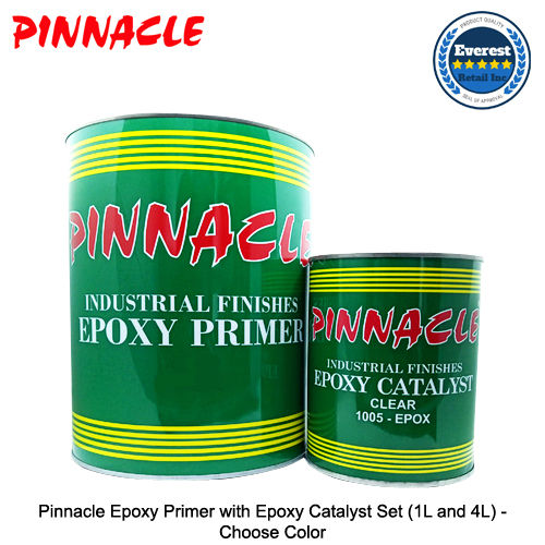 Pinnacle Epoxy Primer With Epoxy Catalyst Set 1l And 4l Choose Color And Size Epoxy Zinc