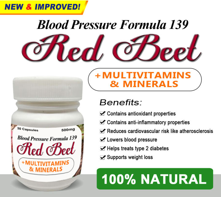 BLOOD PRESSURE FORMULA 139 RED BEET CAPSULES (MAIN) | Lazada PH
