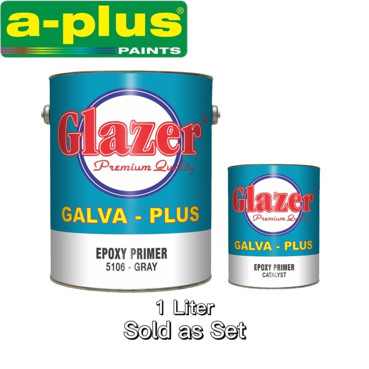 Glazer Epoxy Primer Gray with Catalyst 1 Liter & Gallon | Lazada PH