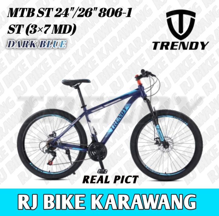 Sepeda Gunung MTB FASTRON 260DT TRENDY Disc 3x7 Speed | Lazada Indonesia