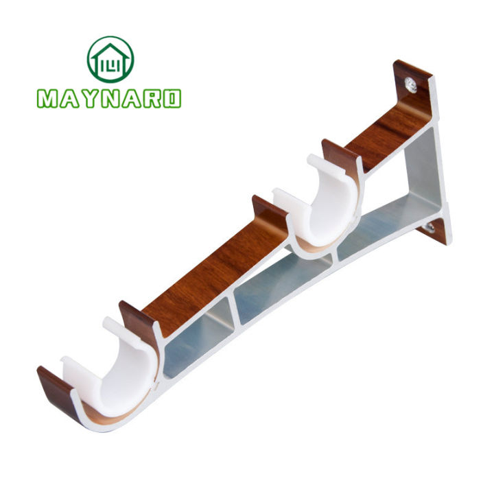 Aluminum alloy double bracket Roman rod curtain accessories aluminum ...