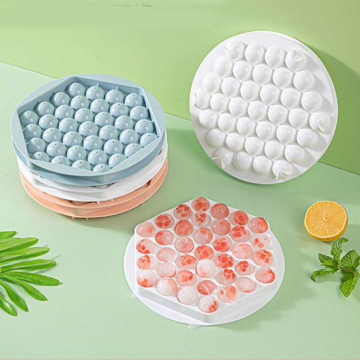 QFV5F Food Grade Ice Ball Mold Silicone 3D Ice Cube Mold DIY 37 Grids ...