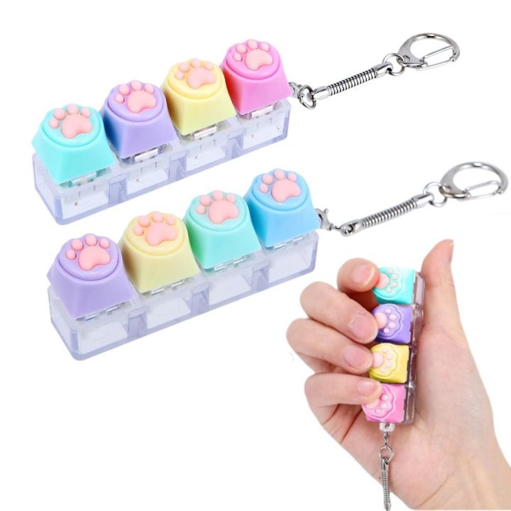 LUXURY GRADE 4 Keys Pinch Toy Keys Button DIY Keyboard Clicker Toy ...
