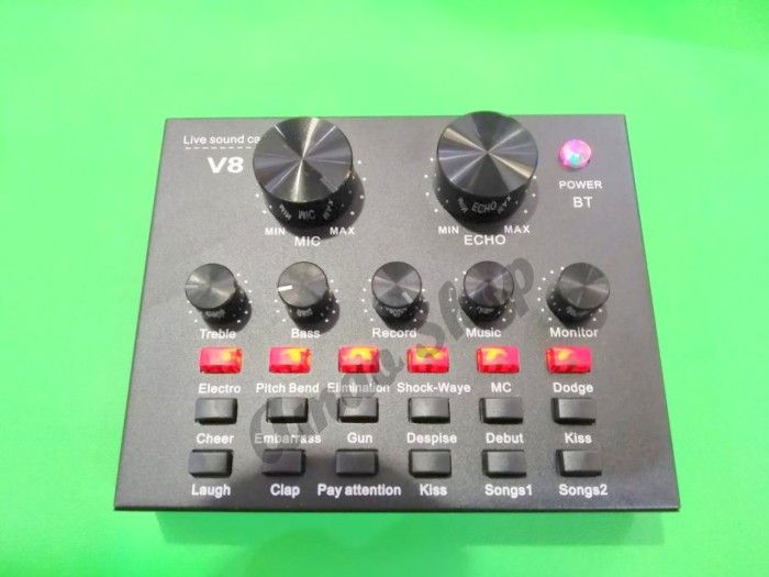 Sound card V8 Mixer Bluetooth SoundCard V8 Audio Soundcard New | Lazada ...
