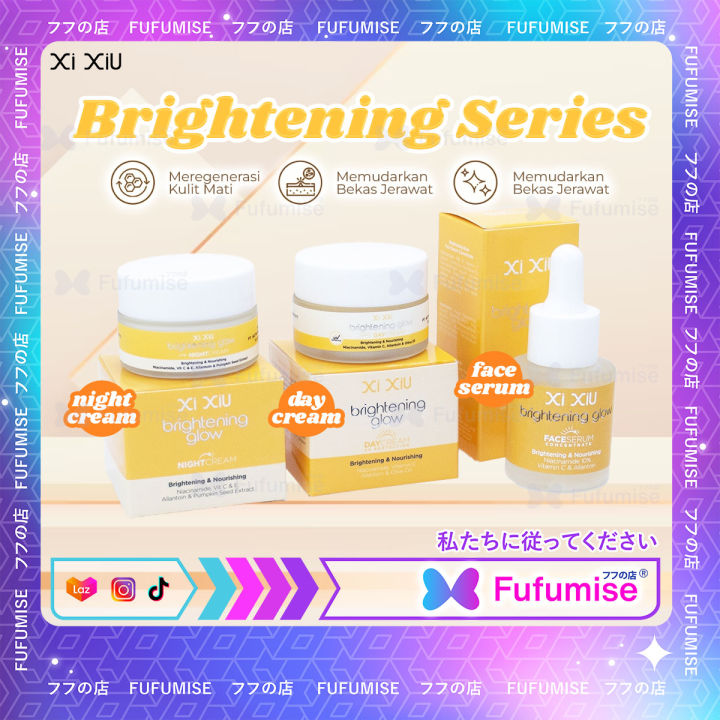 XI XIU Brightening Glow Series | Brightening & Nourishing | Face Serum | Day Cream | Night Cream ...