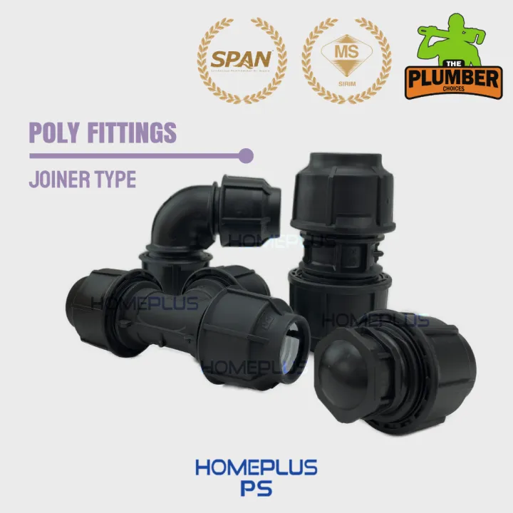 Homeplus HDPE PP Sirim Span Joiner Type Poly Fitting Fittings Pipe ...