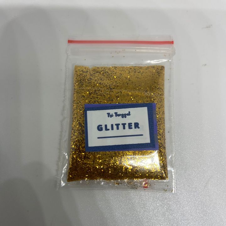 SPARKLE GLITTER GOLD 3gr Serbuk Gliter Warna EMAS Metallic Premium ...