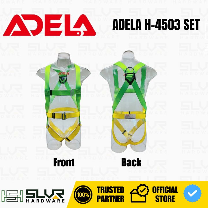 ADELA Premium Fall Full Body Harness H-4501 45mm Webbing Material with ...