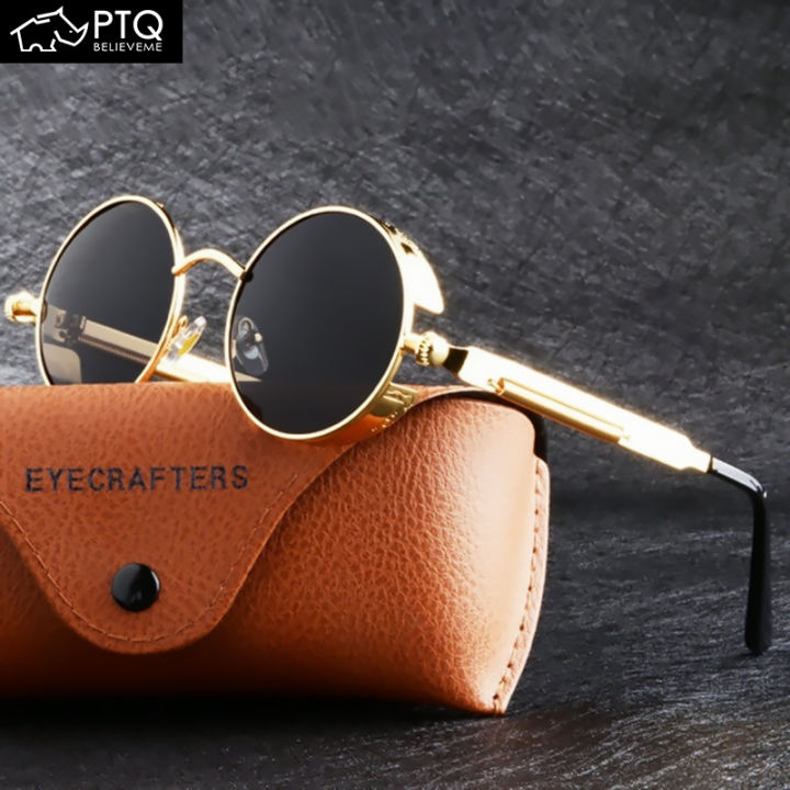 PTQ Kính Râm Kính Râm Phong Cách Steampunk Cổ Điển Kính Râm Kim Loại ...