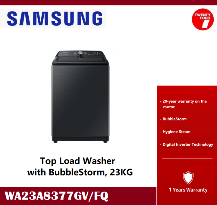 [ Delivered by Seller ] SAMSUNG 23KG WA23A8377GV Top Load Washing ...