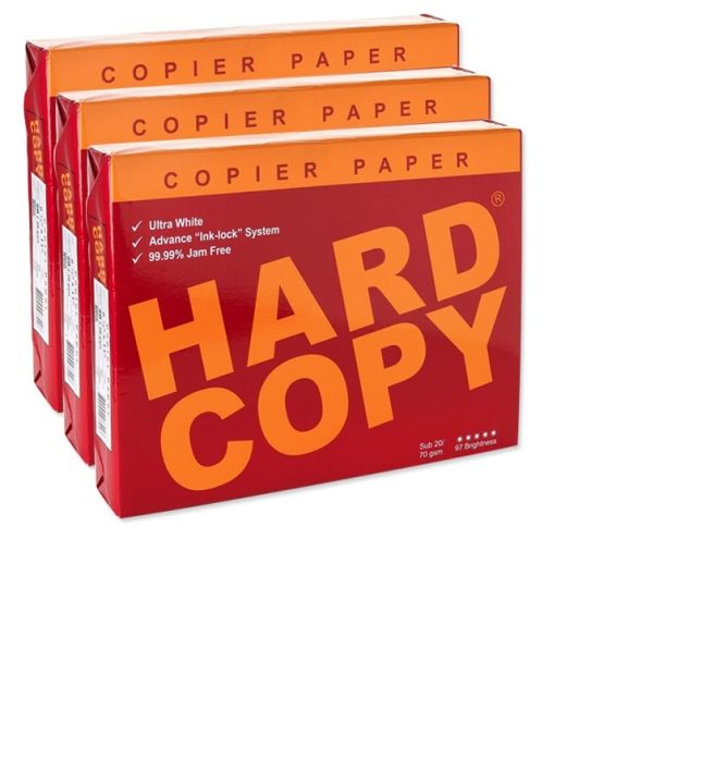 Hard Copy (Sizes: Short/Letter, A4, Long/Legal, A3) 500 sheets | Lazada PH