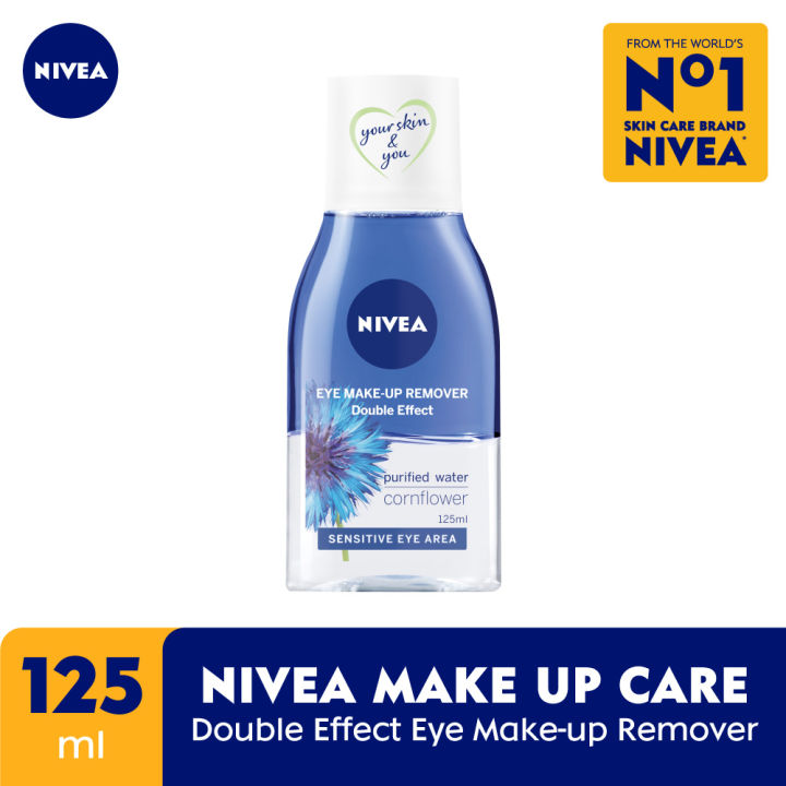 NIVEA Face Double Effect Eye Make Up Remover 125ml - Pembersih Make Up ...